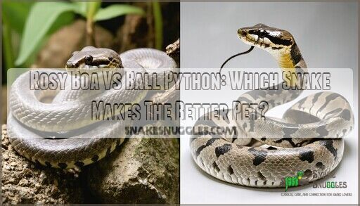Rosy Boa Vs Ball Python: Which Snake Makes The Better Pet?
