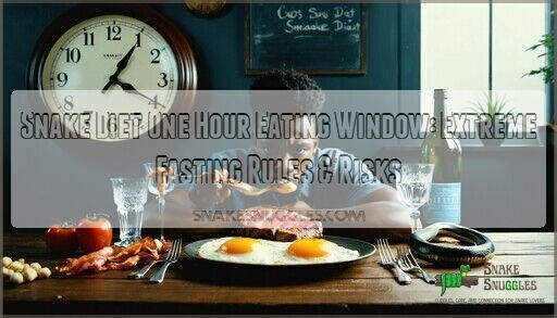 Snake Diet One Hour Eating Window: Extreme Fasting Rules & Risks
