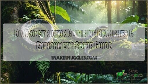 Boa Constrictor Climbing Branches & Enrichment Setup Guide