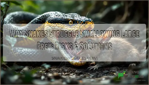 Why Snakes Struggle Swallowing Large Prey: Risks & Solutions