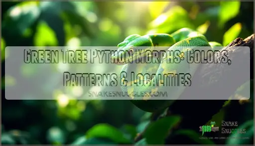 Green Tree Python Morphs: Colors, Patterns & Localities