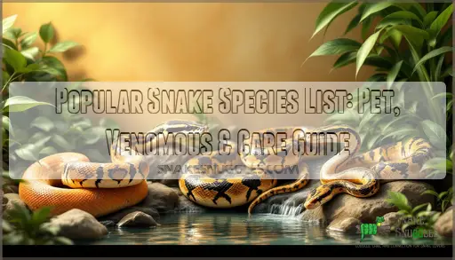 Popular Snake Species List: Pet, Venomous & Care Guide