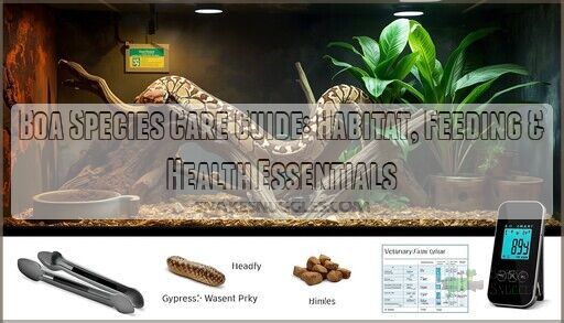 Boa Species Care Guide: Habitat, Feeding & Health Essentials