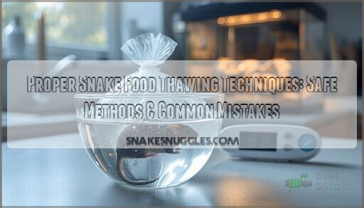 Proper Snake Food Thawing Techniques: Safe Methods & Common Mistakes