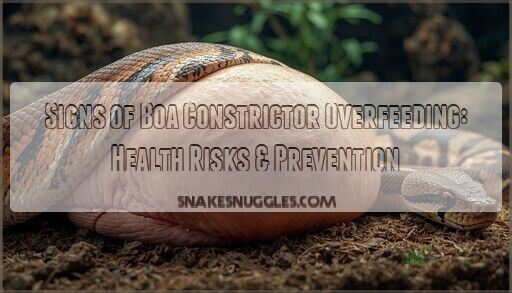 Signs of Boa Constrictor Overfeeding: Health Risks & Prevention