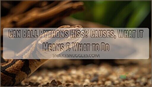 Can Ball Pythons Hiss? Causes, What It Means & What to Do