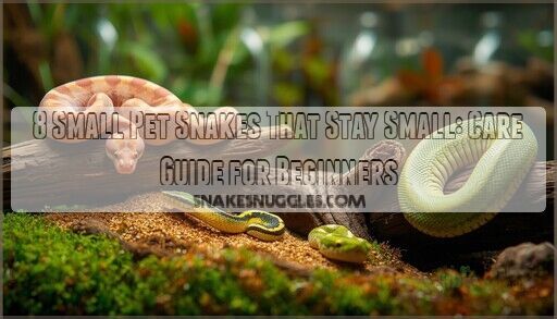 8 Small Pet Snakes That Stay Small: Care Guide for Beginners