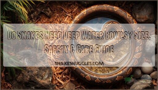 Do Snakes Need Deep Water Bowls? Size, Safety & Care Guide