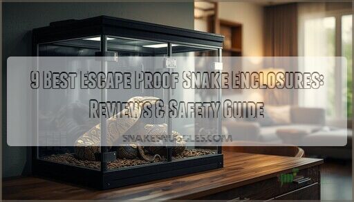 9 Best Escape Proof Snake Enclosures: Reviews & Safety Guide