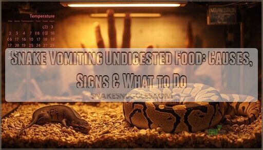 Snake Vomiting Undigested Food: Causes, Signs & What to Do