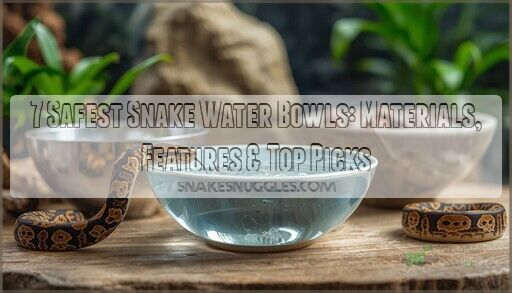 7 Safest Snake Water Bowls: Materials, Features & Top Picks