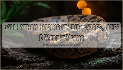 Ball Python Hissing at You? Causes, Fixes & What It Means