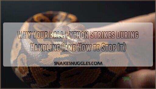 Why Your Ball Python Strikes During Handling (and How to Stop It)