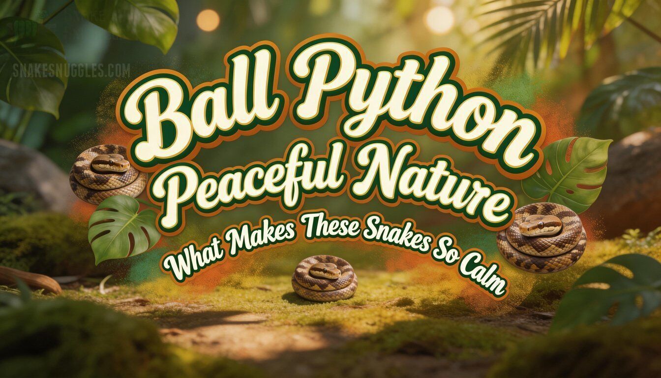 Ball Python Peaceful Nature: What Makes These Snakes So Calm