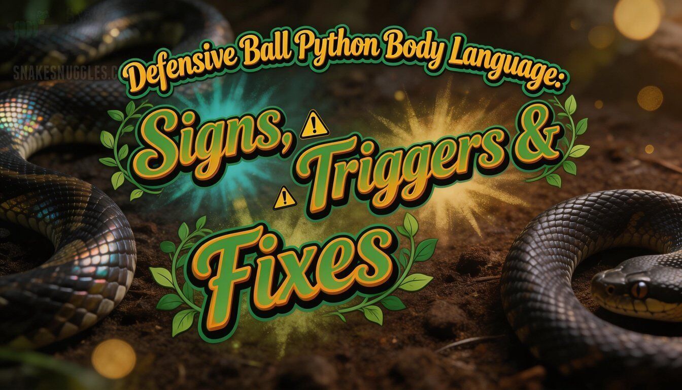Defensive Ball Python Body Language: Signs, Triggers & Fixes