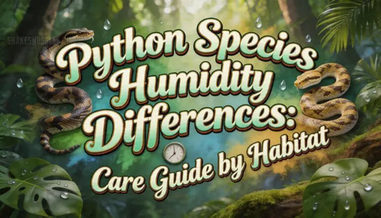 Python Species Humidity Differences: Care Guide by Habitat