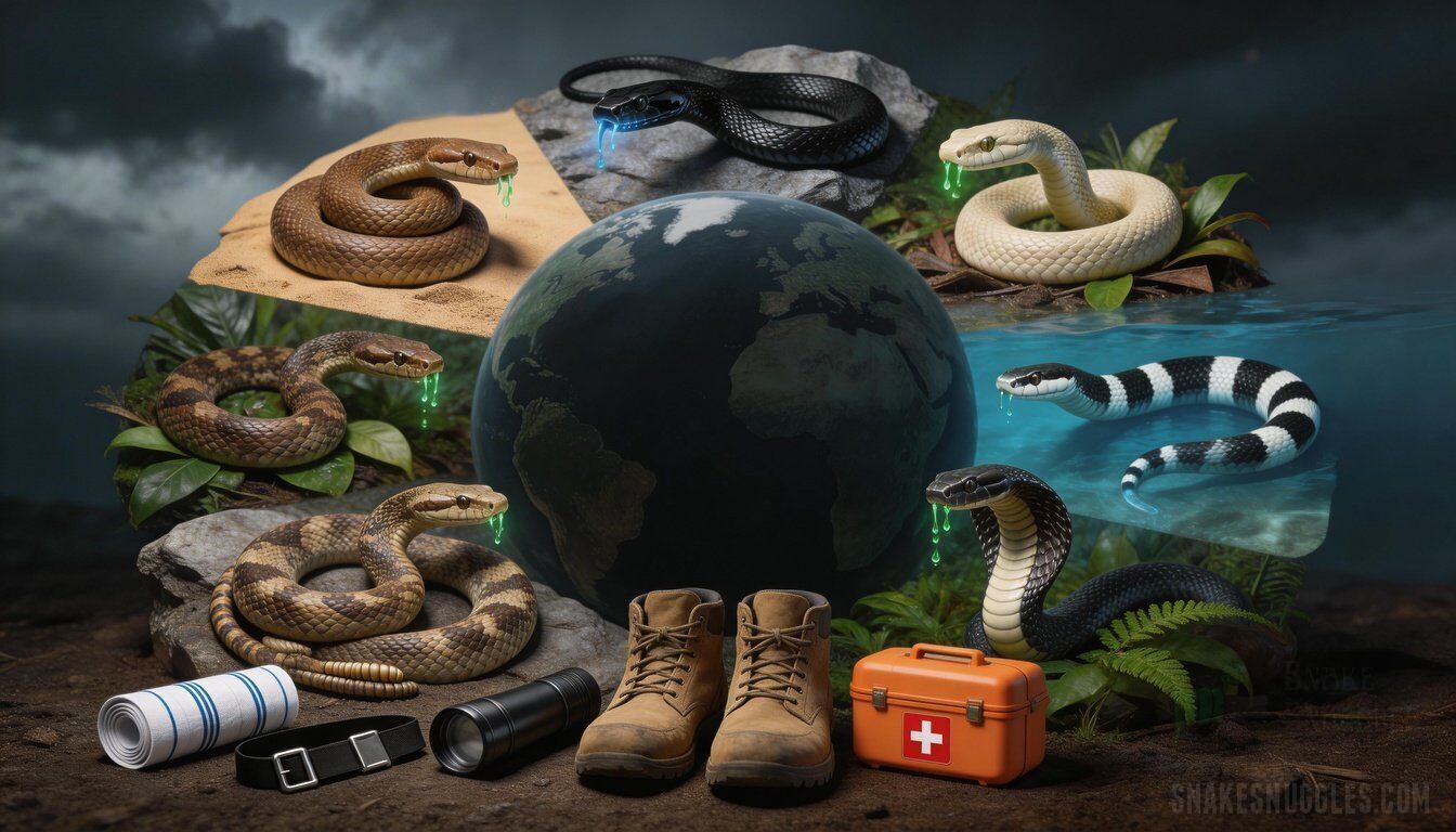 Top 7 Most Venomous Snakes: Ranked, Mapped & What to Do
