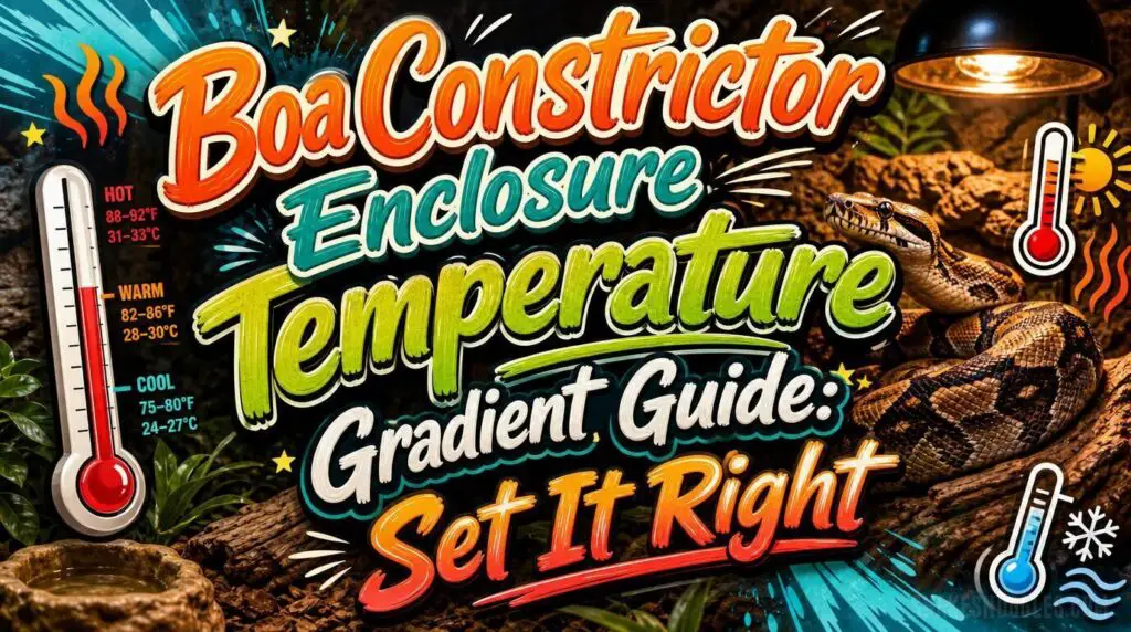 Boa Constrictor Enclosure Temperature Gradient Guide: Set It Right