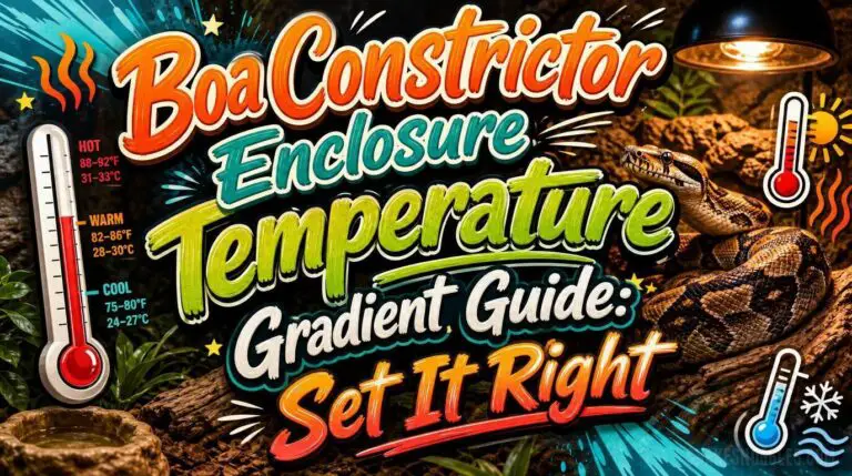 Boa Constrictor Enclosure Temperature Gradient Guide: Set It Right