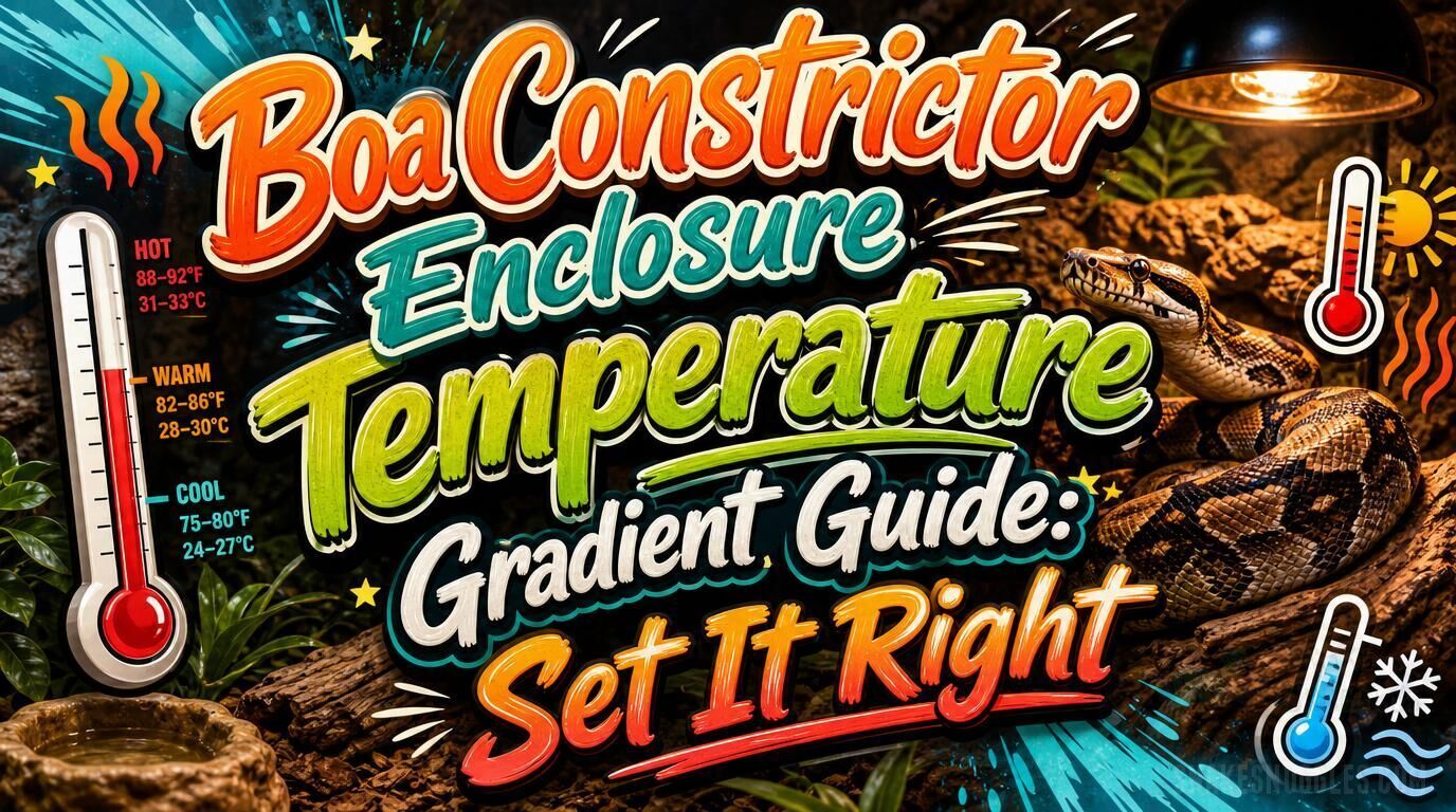 Boa Constrictor Enclosure Temperature Gradient Guide: Set It Right