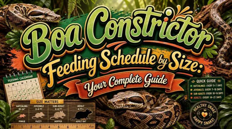 Feeding a Boa Constrictor Guide: Schedule, Prey & Care Tips