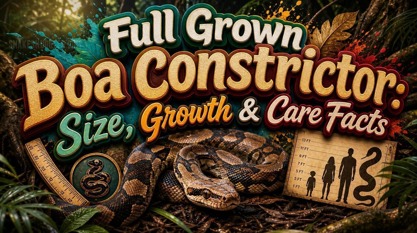 Full Grown Boa Constrictor: Size, Growth & Care Facts