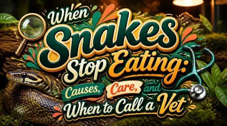 When Snakes Stop Eating: Causes, Care, and When to Call a Vet